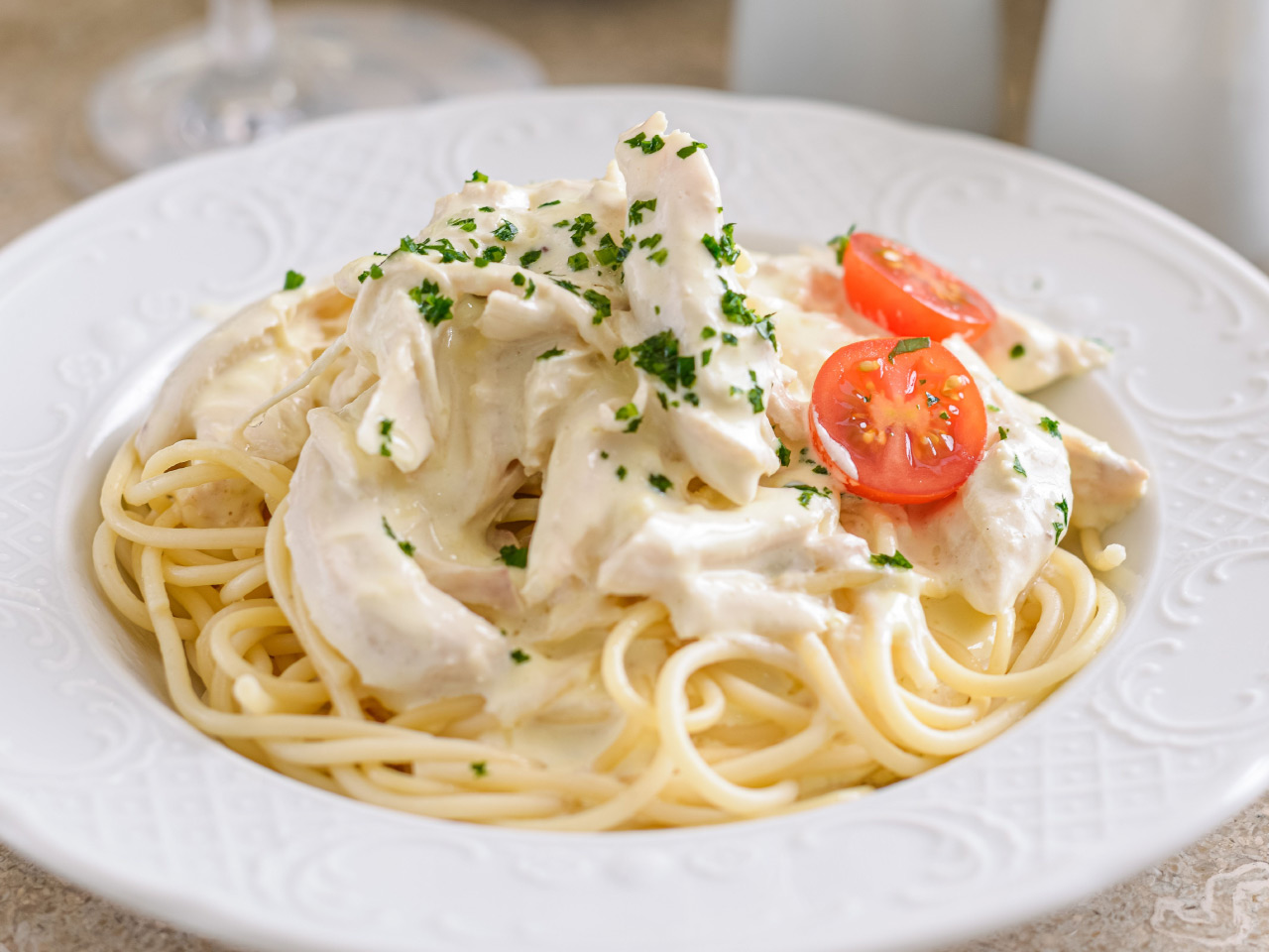 Pasta de Pollo – Hotel Almirante App